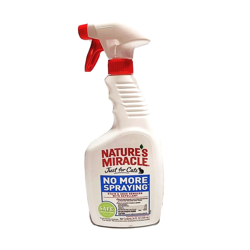 Repelente Y Eliminador Olores Y Manchas No More Spraying Gato 709ml Nature's Miracle